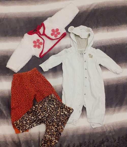 Флисовый комбинезон carters (6 мес) + всё остально