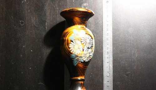 Ваза вазочка деревянная дерево Ручная роспись
