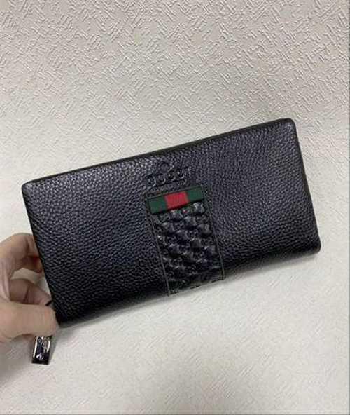 Кошелек мужской Gucci кожаный