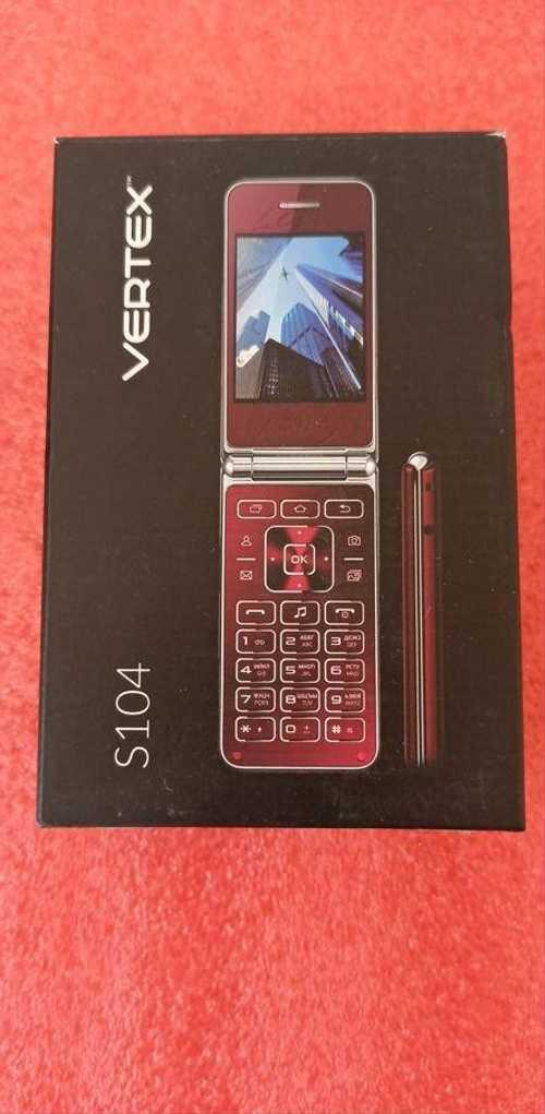 Кнопочный телефон Vertex S104, красный 2