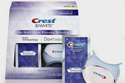 Сrest 3D white полоски с light капа С уф-лампой