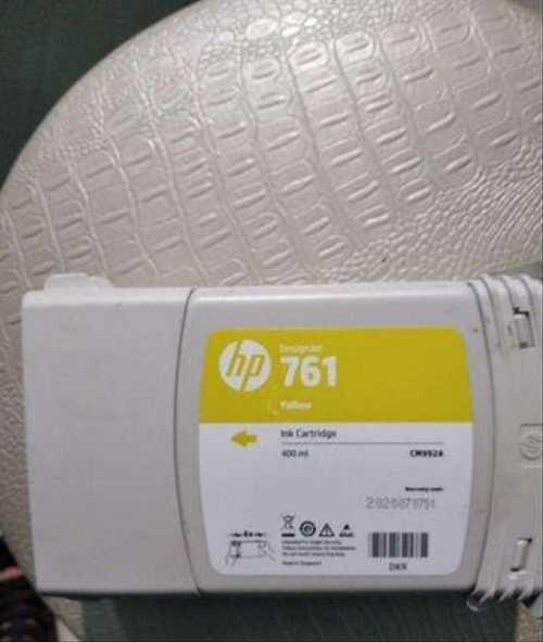 Картридж HP 761 designjet yellow ink CM992A (жёлты