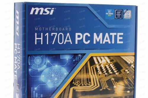 Материнская плата MSI H170A PC mate 1151 M2-nvme