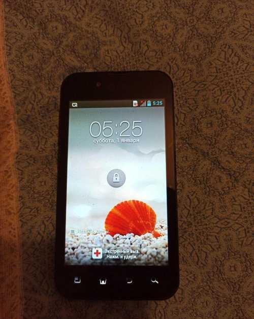 Смартфон LG P970 Optimus black