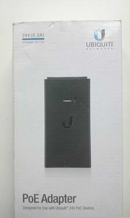 PoE adapter ubiquiti 24V (0,5A)