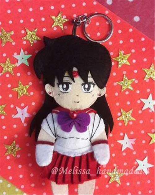 Брелок из фетра Рей Хино Sailor Mars (Sailor Moon)