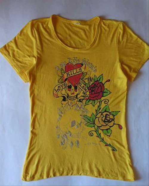 Ed Hardy футболка топ летняя S-M