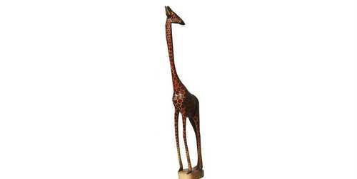 Статуэтка жирафа из дерева высотой 95 см