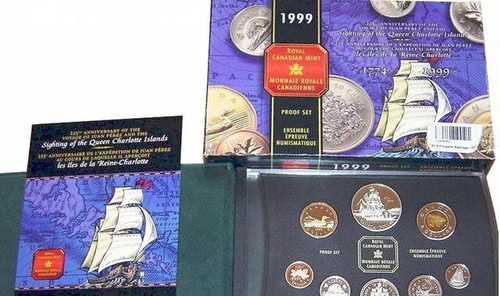 Канада. Годовой набор. 1999 г. 6 монет Ag925 пробы