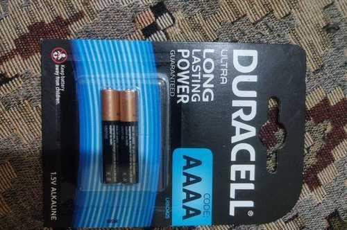 Батарейки duracell aaaa 2 штуки