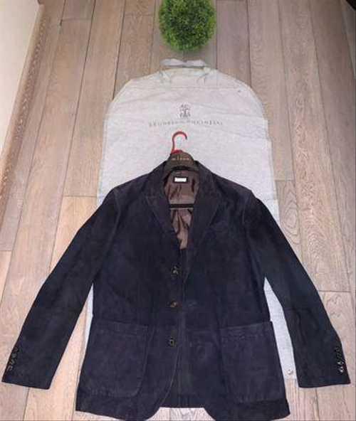 Куртка замша Brunello Cucinelli, Zilli, Brioni