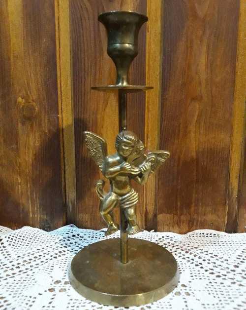 Подсвечник из латуни