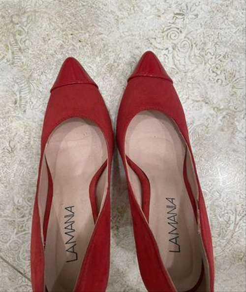 Туфли красные на шпильке