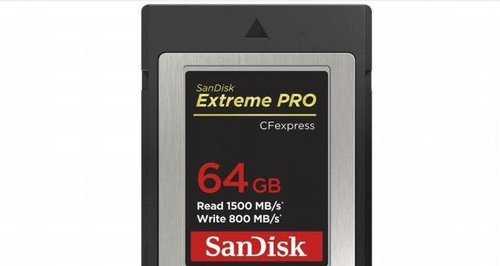 SanDisk Extreme Pro CFexpress Type B 64GB Новый