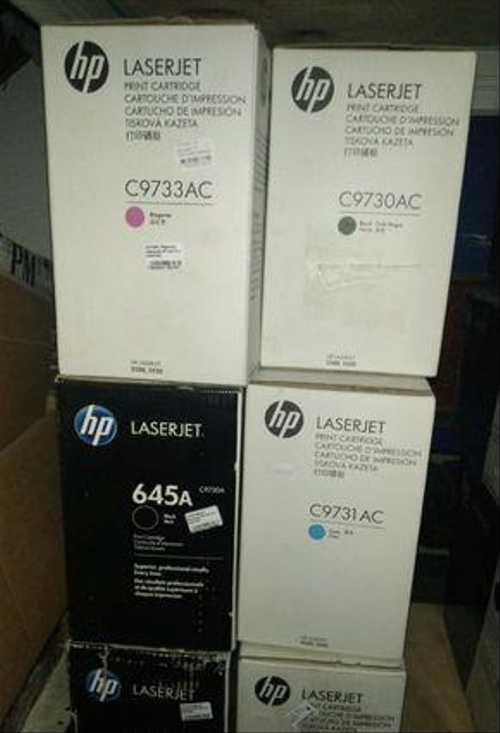 Картриджи Hp c9730a c9731a c9732a c9733a ориги спи