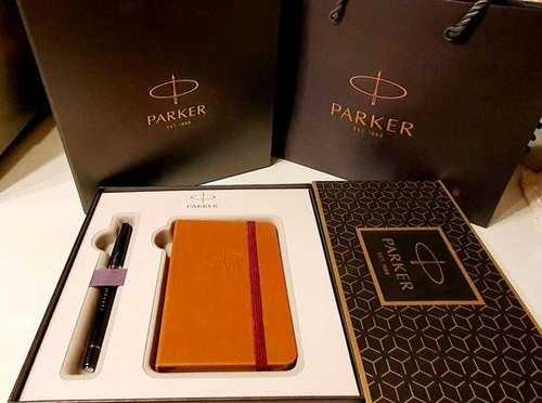 Подарочный набор: перьевая ручка + блокнот Parker