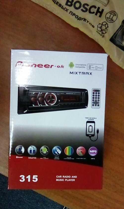 Магнитола pioneer.OK 315(bluetooth) 2USB