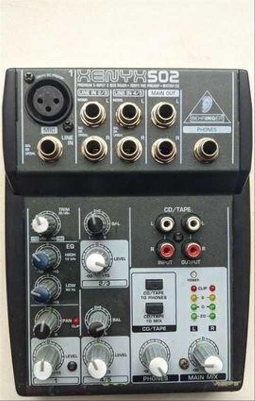 Микшерный пульт behringer 502 (xenyx)