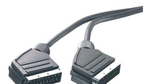 Scart connection Vivanco 33711, 21 pin black 1.5 m