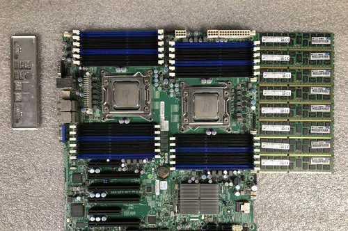 Комплект: Supermicro X9DRi-LN4F+2x2690v2+128GB