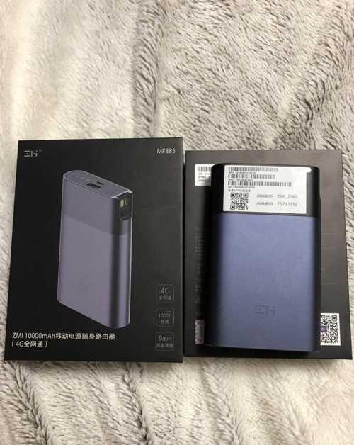 Power Bank с 4G модемом Xiaomi ZMI MF885 10000 mAh