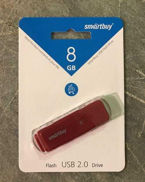 Флешка 8GB Smartbuy Dock Red (SB8gbdk-R)