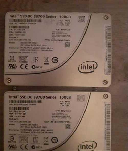 Жесткий диск Intel s3700