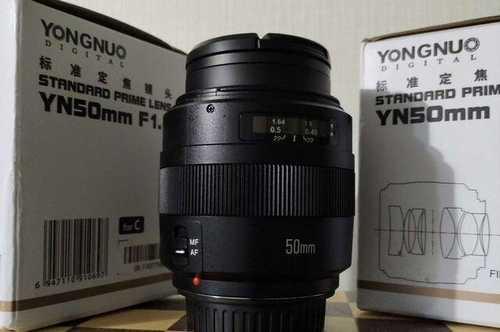 Объектив Yongnuo YN50 mm f/1.4 canon
