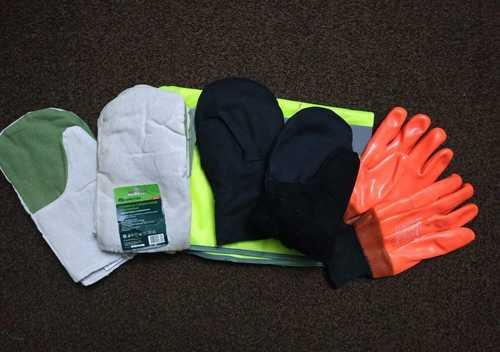 Рабочие зимние рукавицы и перчатки