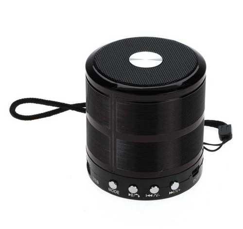 Портативная колонка Bluetooth WS-887 черная