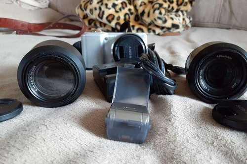 Фотоаппарат sony nex3 с объективами