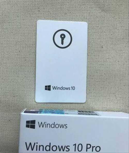 Windows 10 Pro Key Card
