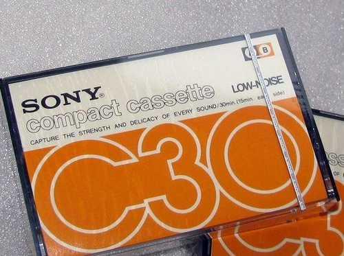 Sony Low-Noise C-30 Japan аудиокассеты