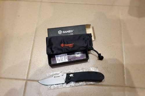 Нож складной Ganzo G704 черный G10