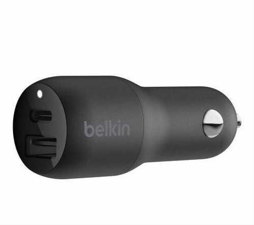 Азу Belkin Dual Car Charger USB-C, USB-A, 20+12Вт