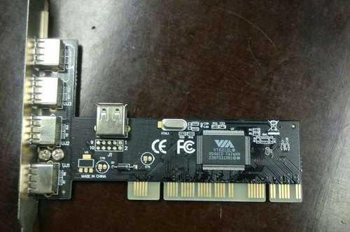 Контроллер * PCI USB 2.0 (4+1) port VIA6212