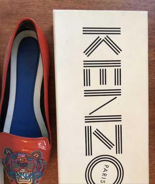 Балетки Kenzo 38,5 размер, но на 37,5-38. Надеты п
