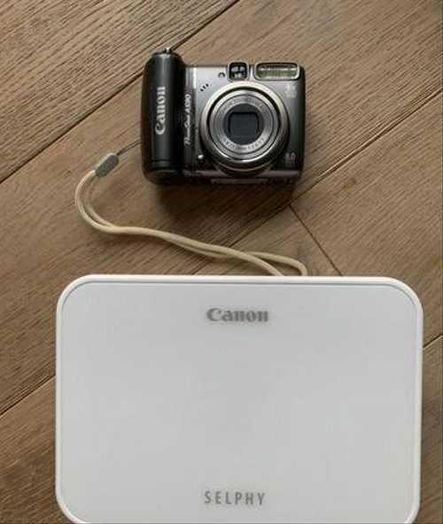 Комплект фотоаппарат Canon и фотопринтер Canon