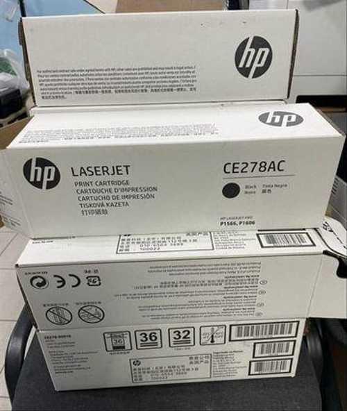 Картридж HP CE278AC (первоходы)