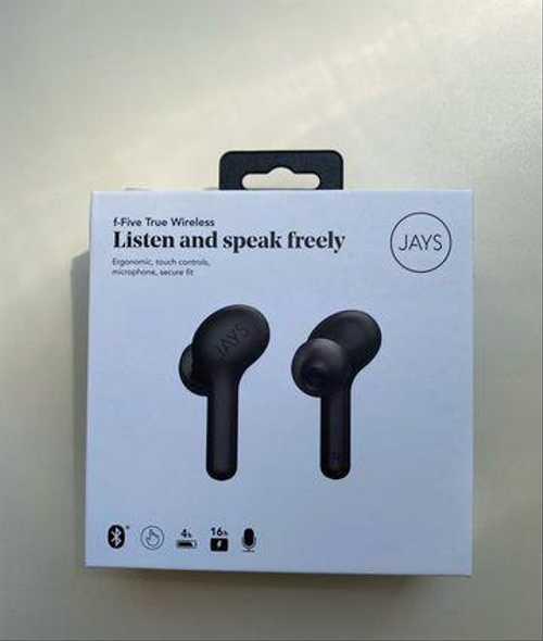 Беспроводные наушники Jays f-Five True Wireless