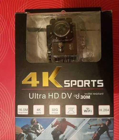Экшн камера 4к sports