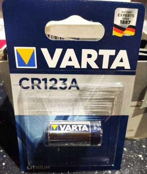 Батарейка литевая Varta CR123A