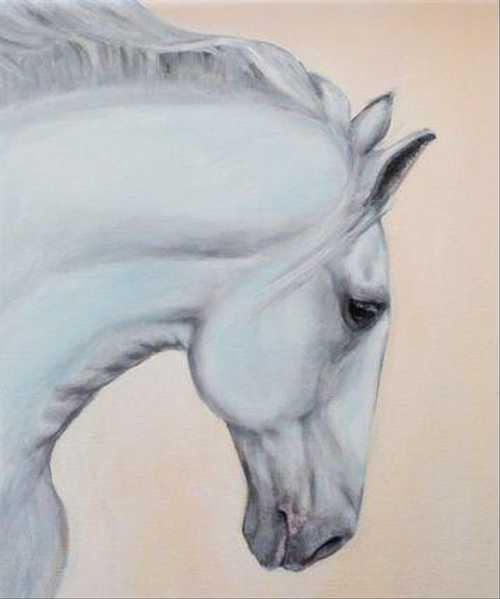 Картина маслом "Лошадь"