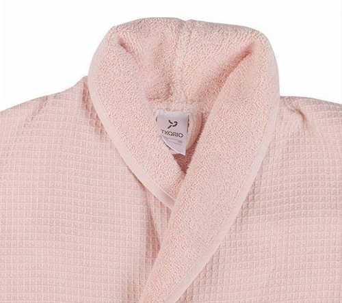 Халат банный Tkano чесаный хлопок пыльная роза Essential