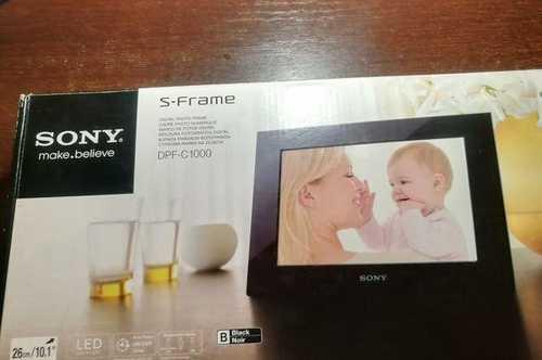 Цифровая фоторамка sony s-frame DPF-C1000