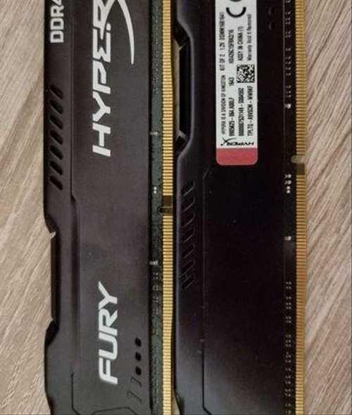 Оперативная память hyper x ddr4 16gb 2x8 2666 cl15