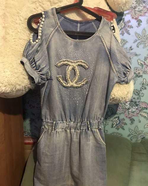 Платье джинсовае