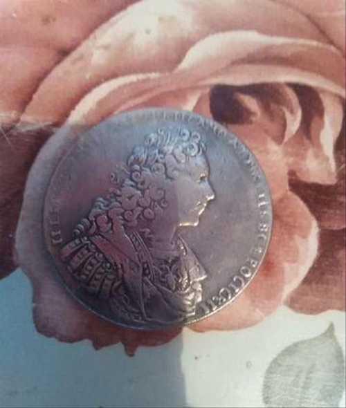 Серебряная монета Павла 2 1729 года