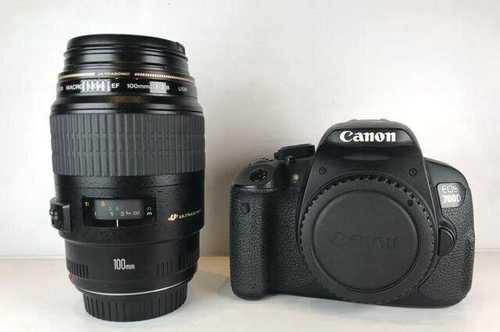 Canon EOS 700D kit EF 100mm 2.8 Macro USM (A452)