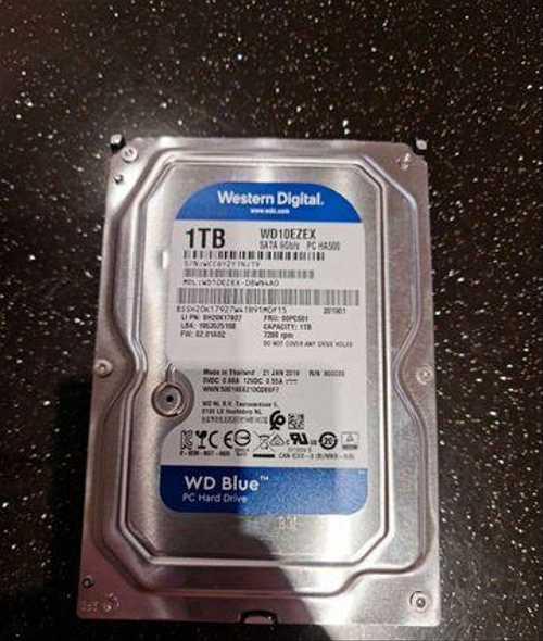 Жесткий диск wd blue 1tb установка